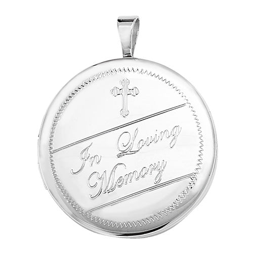 Sterling Silver In Loving Memory Locket – Gems Jewellers